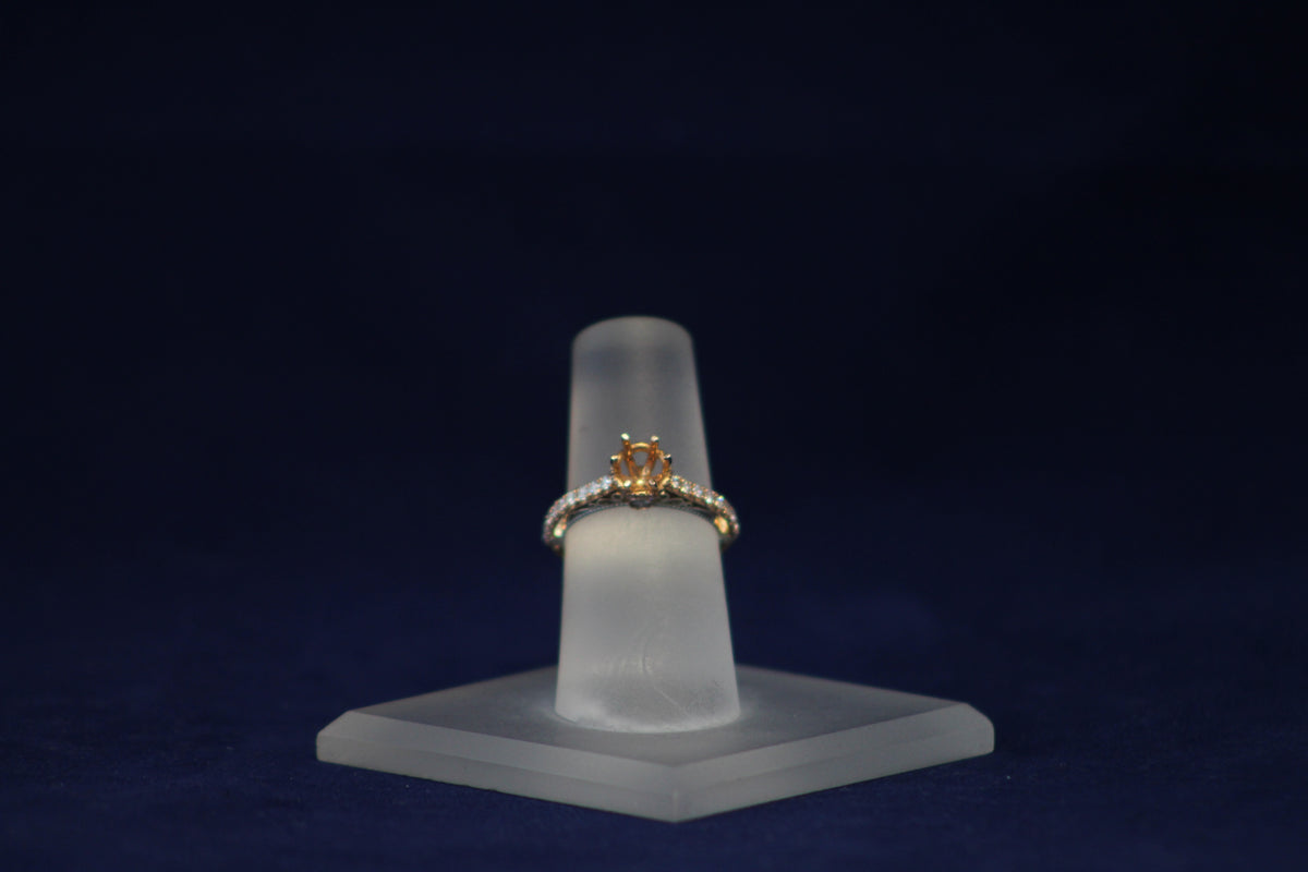 14k Rose and White Gold Diamond Remount – Turgeon Jewelers