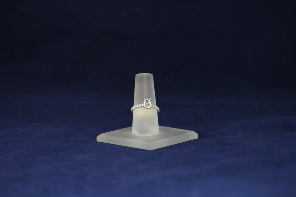 14k White Gold Diamond Engagement Ring Remount – Turgeon Jewelers